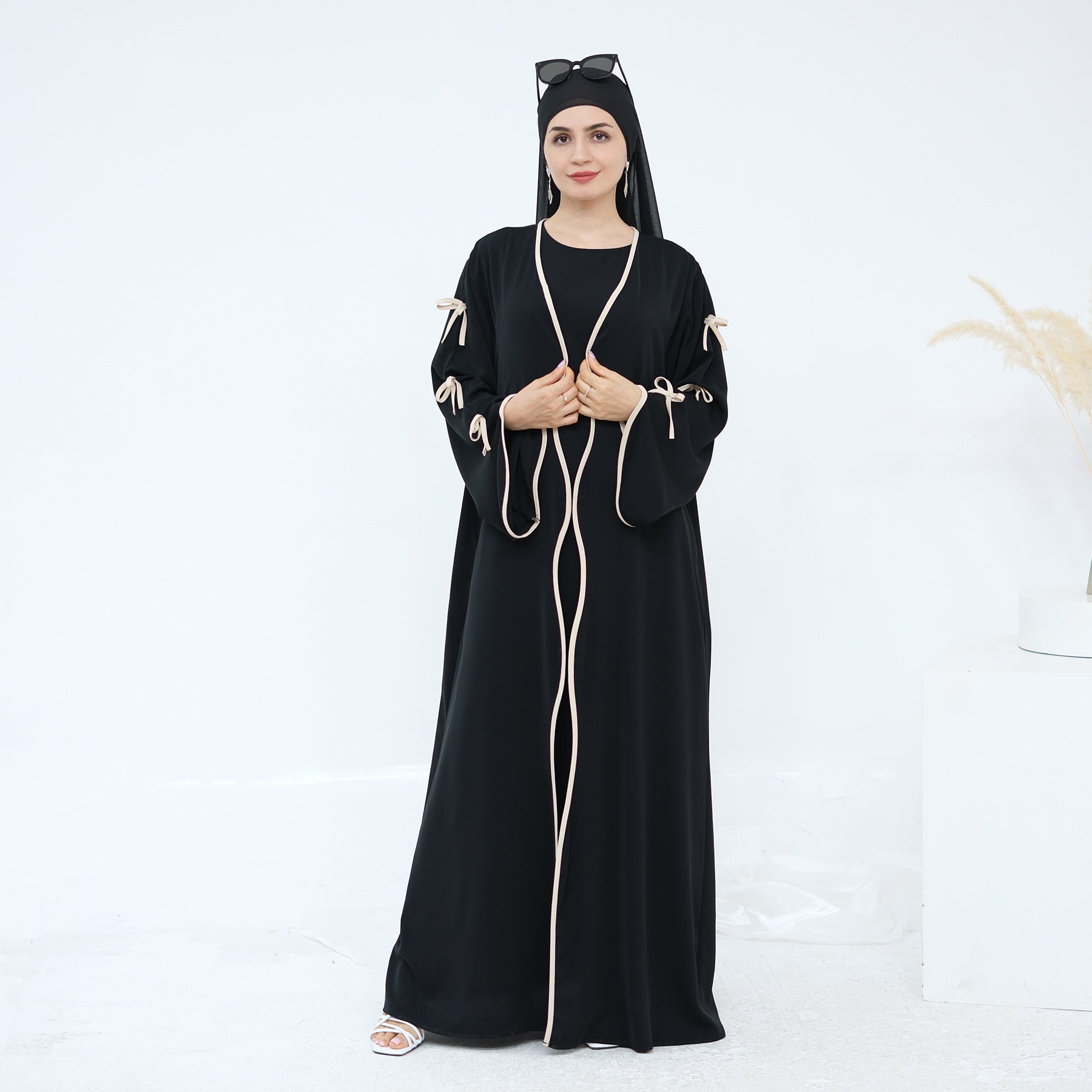 Bow Sleeve Abaya Set – VITABAYA