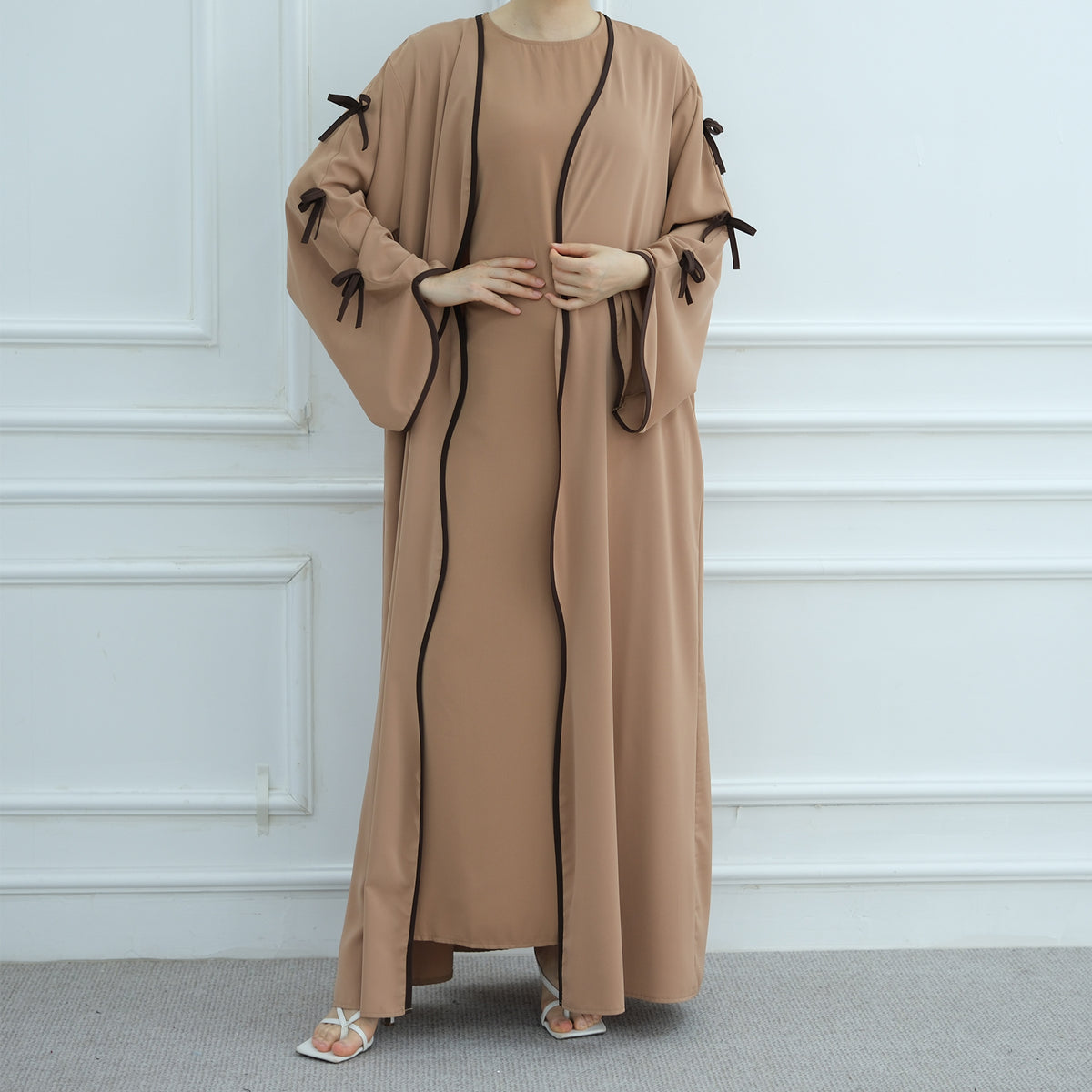 Bow Sleeve Abaya Set – VITABAYA