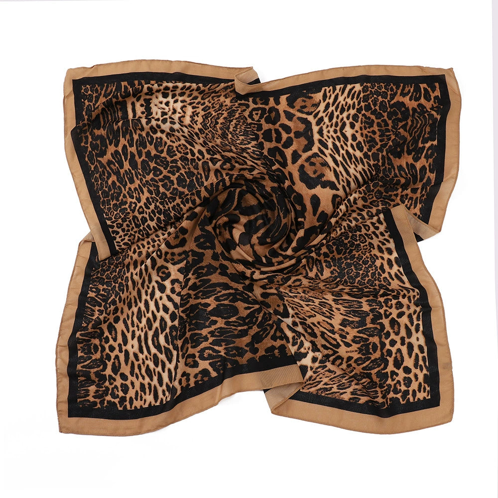 Leopard Print Square Scarf Hijab – VITABAYA