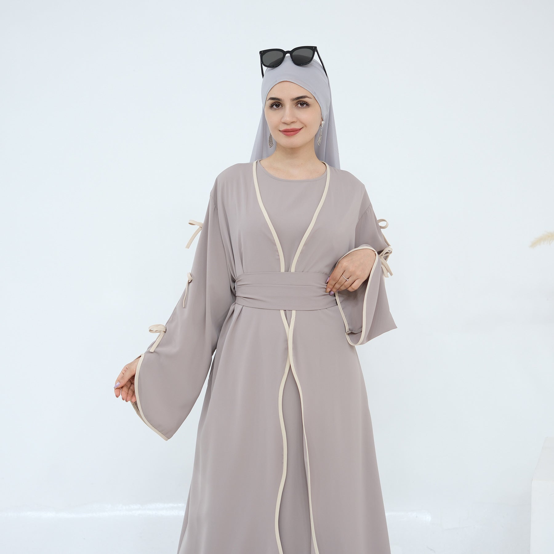 Bow Sleeve Abaya Set – VITABAYA