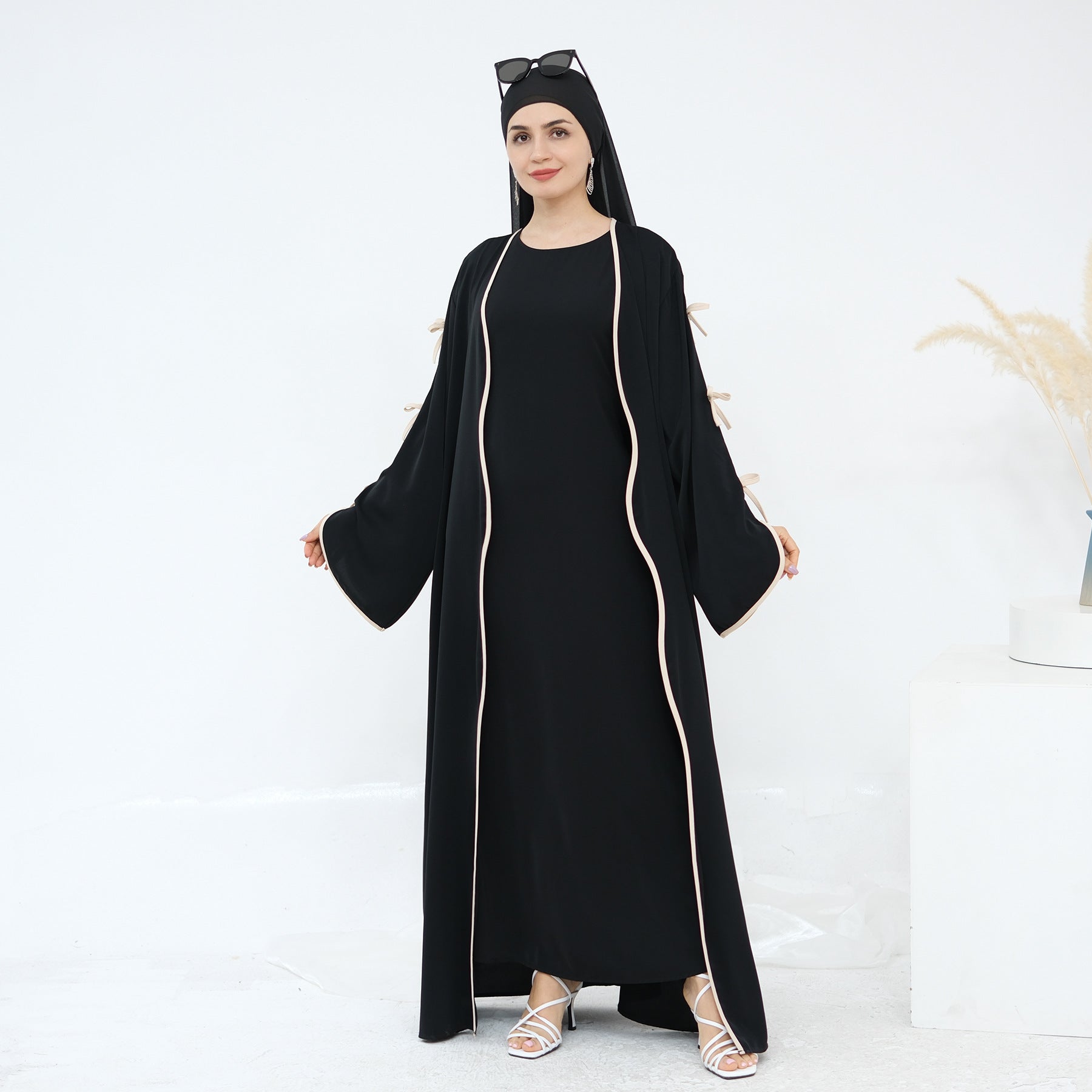 Bow Sleeve Abaya Set – VITABAYA