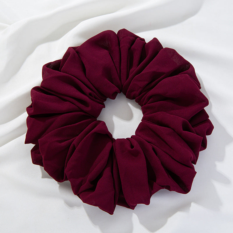 Velvet Volume Scrunchie - Dark Red – VITABAYA